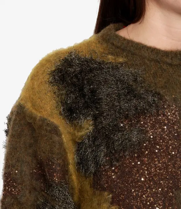 SEMICOUTURE Crew Neck Long Sleeve Sweater