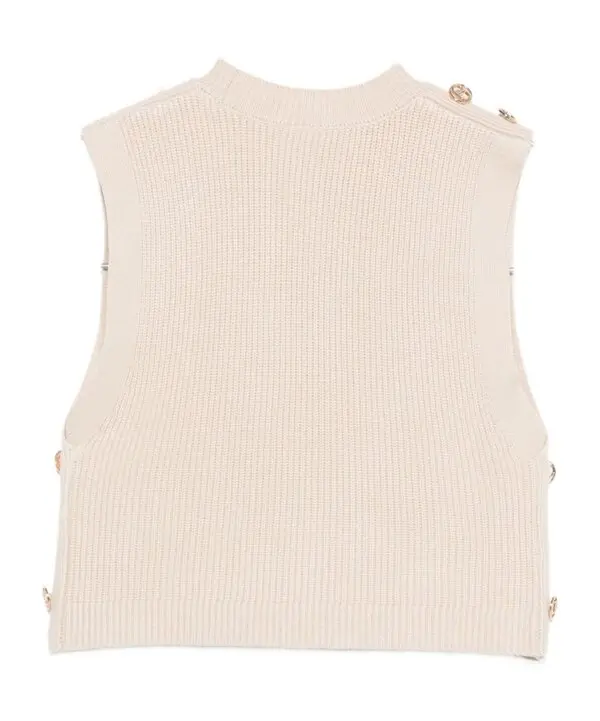 TWINSET Button-embellished Sleeveless Top