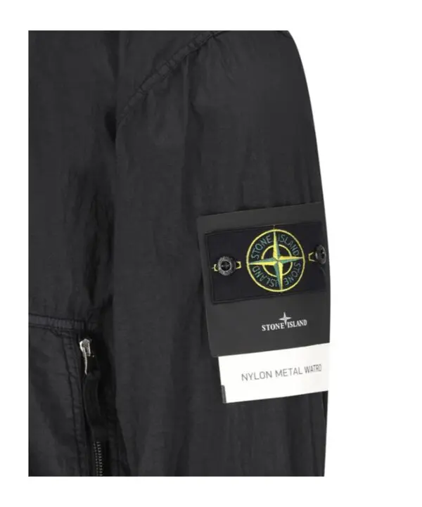 Stone Island Compass Patch Zip-up Bomber Jacket