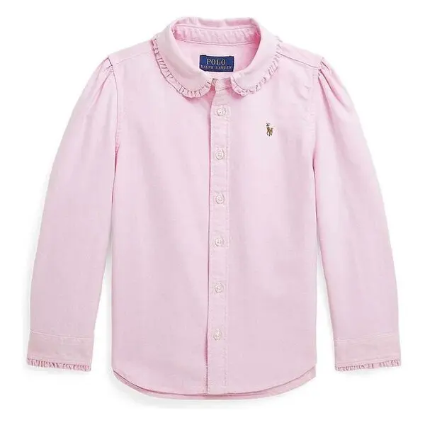 Polo Ralph Lauren Ruffled Cuff Long Sleeve Shirt