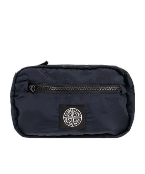 Stone Island Compass Appliqué Shoulder Bag - Black