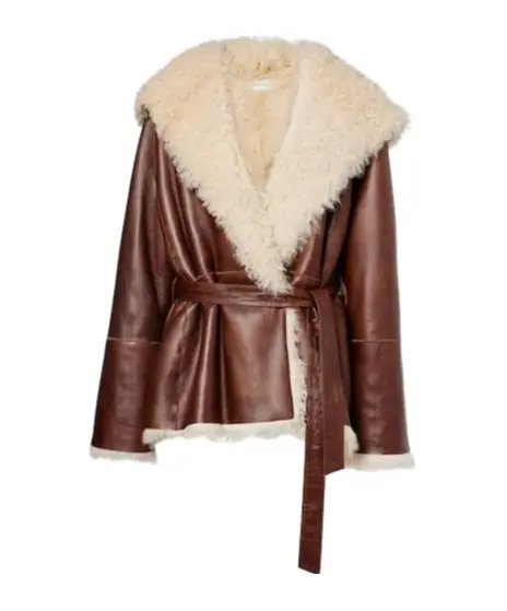 Magda Butrym Long-sleeved Leather Jacket