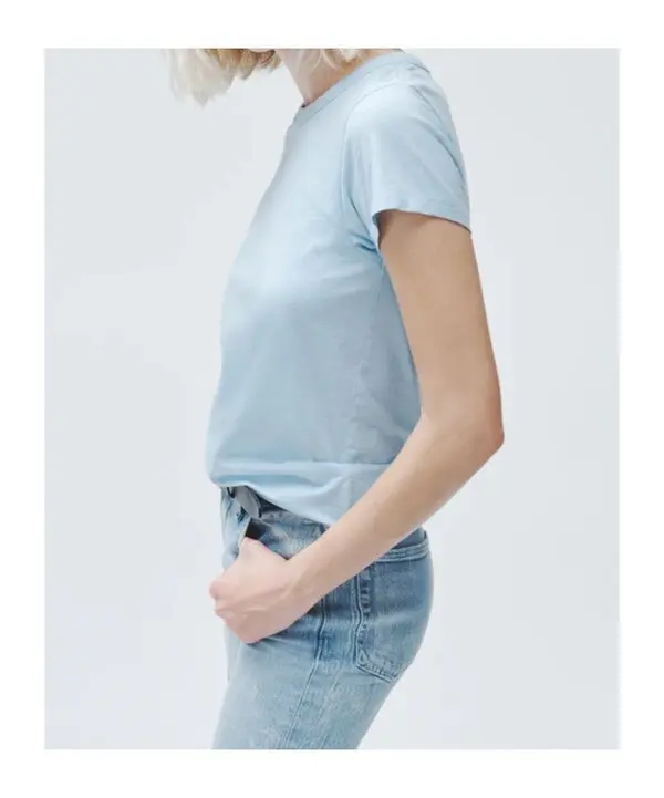 Rag & Bone Slim Crewneck T-shirt - Raindrop