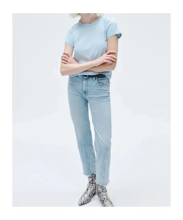 Rag & Bone Slim Crewneck T-shirt - Raindrop
