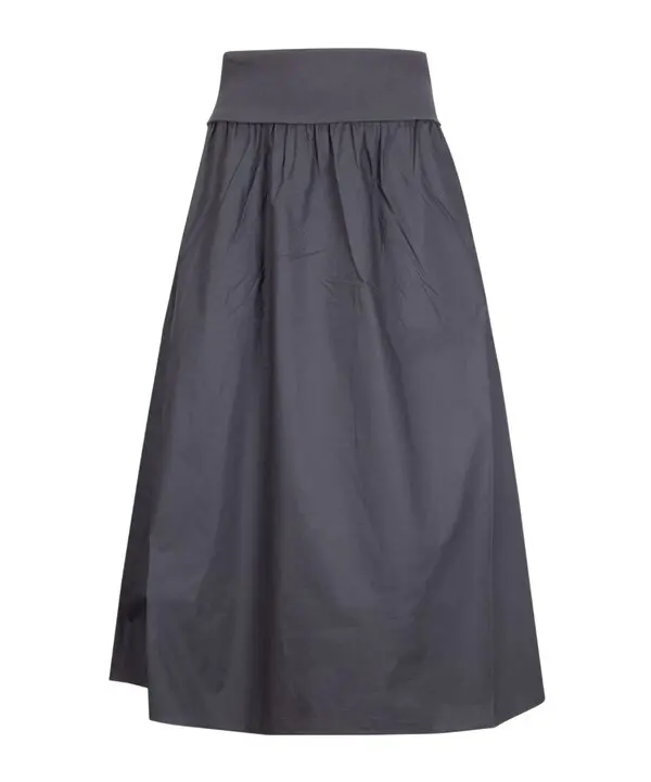 SAMSOE SAMSOE Elastic Waist Midi Skirt