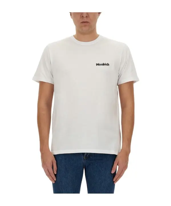 Woolrich Logo Detailed Crewneck T-shirt