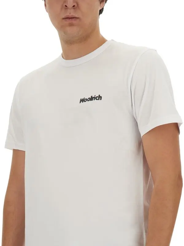 Woolrich Logo Detailed Crewneck T-shirt