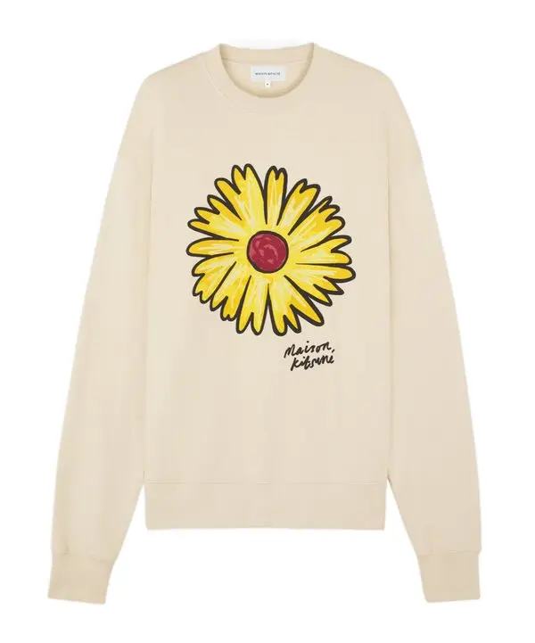 Maison Kitsuné Sunflower Print Crewneck Sweatshirt