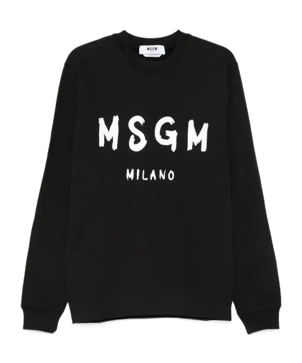 MSGM Logo Printed Crewneck Sweatshirt