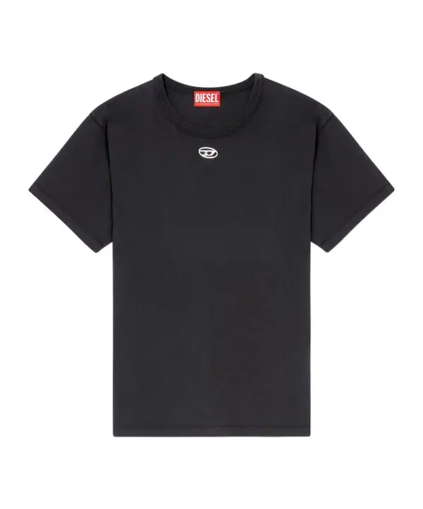 DIESEL® Metallic Oval D T-shirt - Black