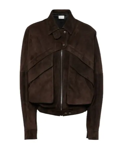 Magda Butrym Long-sleeved Leather Jacket