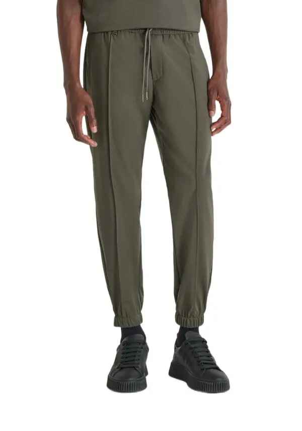 ANTONY MORATO Regular Fit 'nate' Trousers In Stretch Viscose Blend