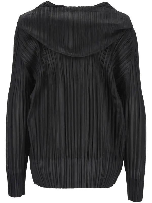 PLEATS PLEASE BY ISSEY MIYAKE Pleats Please Issey Miyake Fluffy Basics Hooded Blouse