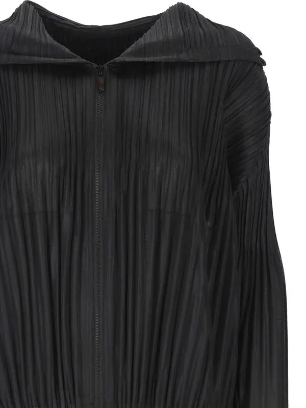 PLEATS PLEASE BY ISSEY MIYAKE Pleats Please Issey Miyake Fluffy Basics Hooded Blouse