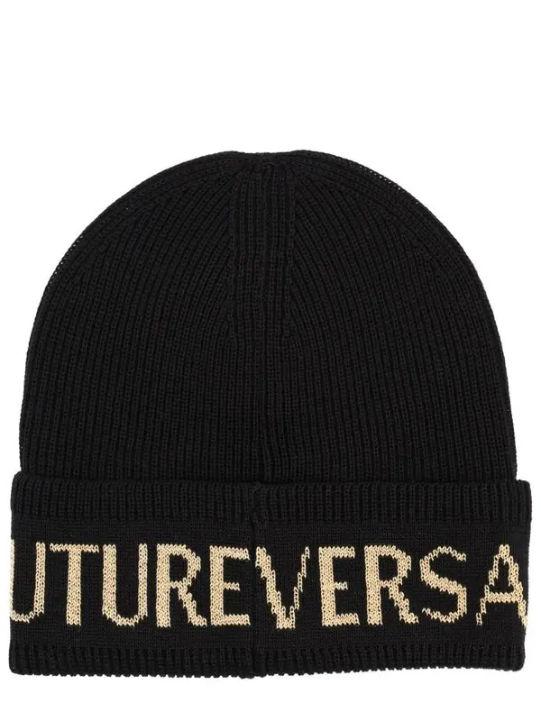Versace Logo Beanie Hat