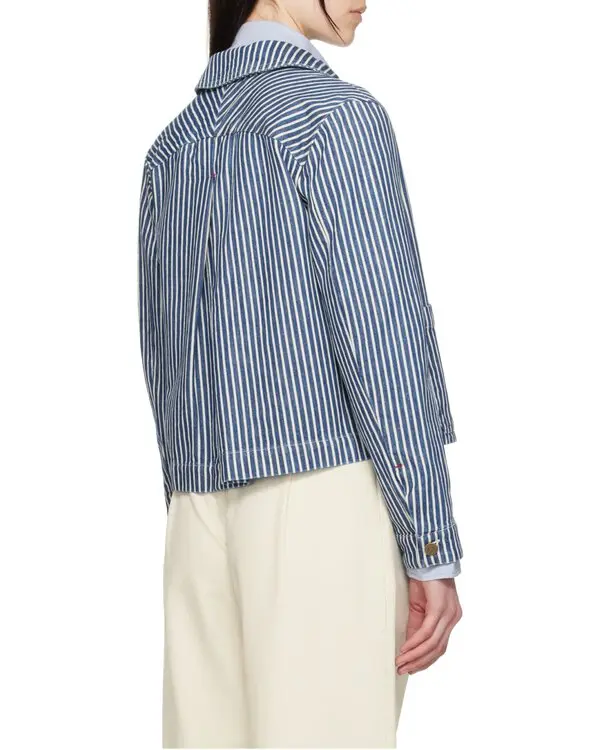 A.p.c. Frida Striped Single-breasted Jacket