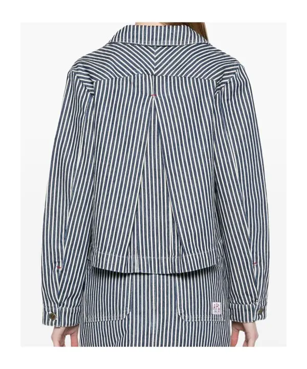 A.p.c. Frida Striped Single-breasted Jacket