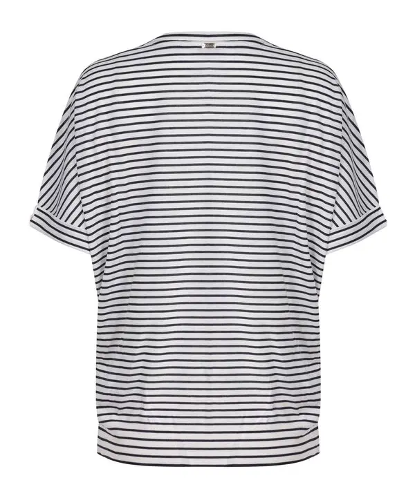 Herno Striped Boat Neck T-shirt