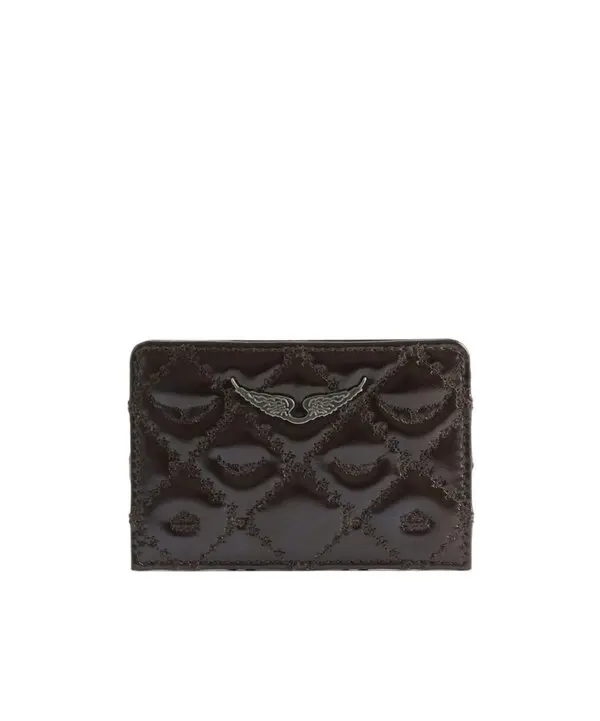 Zadig&Voltaire Vintage Quilted Leather Card Holder