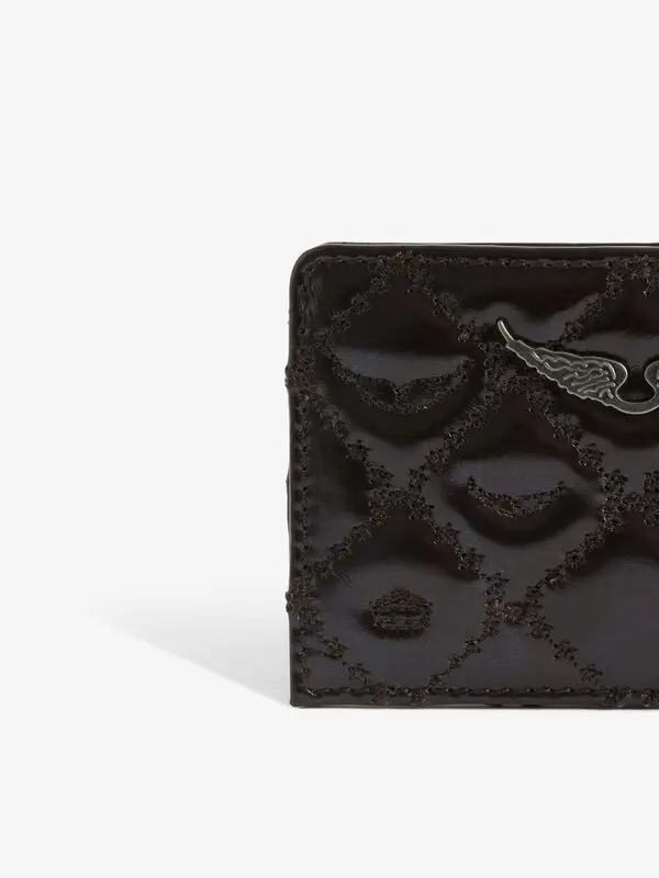 Zadig&Voltaire Vintage Quilted Leather Card Holder