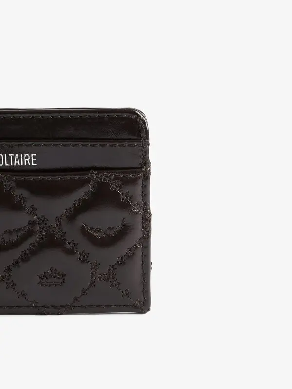 Zadig&Voltaire Vintage Quilted Leather Card Holder