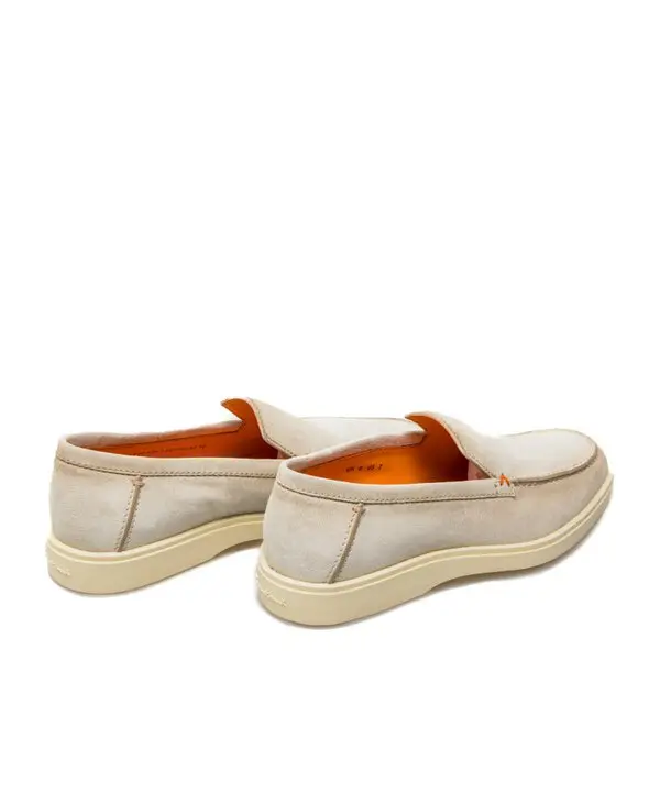 Santoni Almond-toe Slip-on Loafers