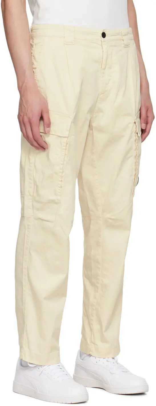 C.P. COMPANY Stretch-cotton Tapered Cargo Trousers