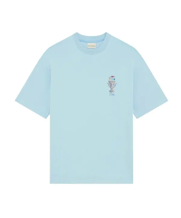 Drole De Monsieur Le Vase Crewneck T-shirt - Light Blue