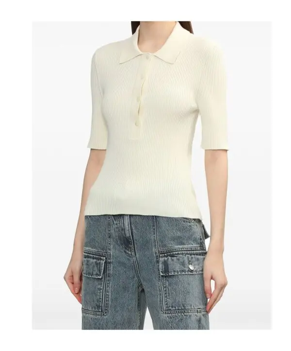 A.p.c. Danae Ribbed Polo Shirt