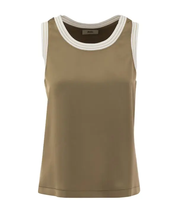 Herno Crewneck Tank Top
