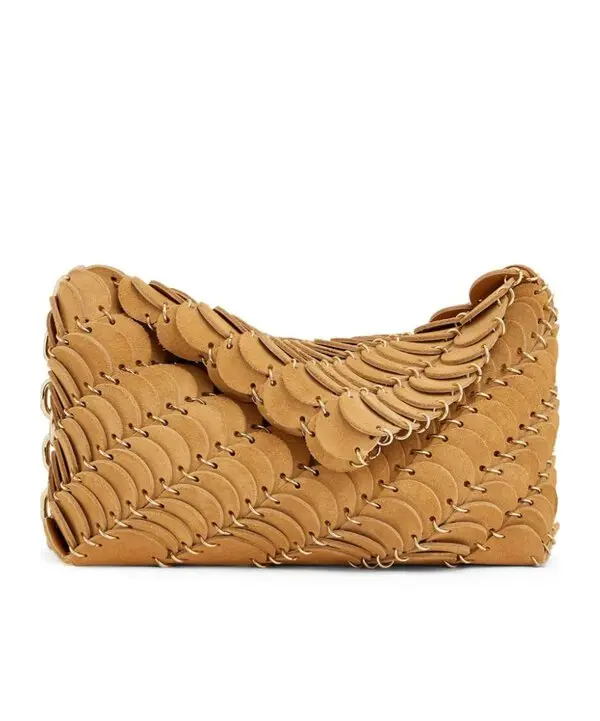 Rabanne Panelled Chain-link Shoulder Bag - Brown