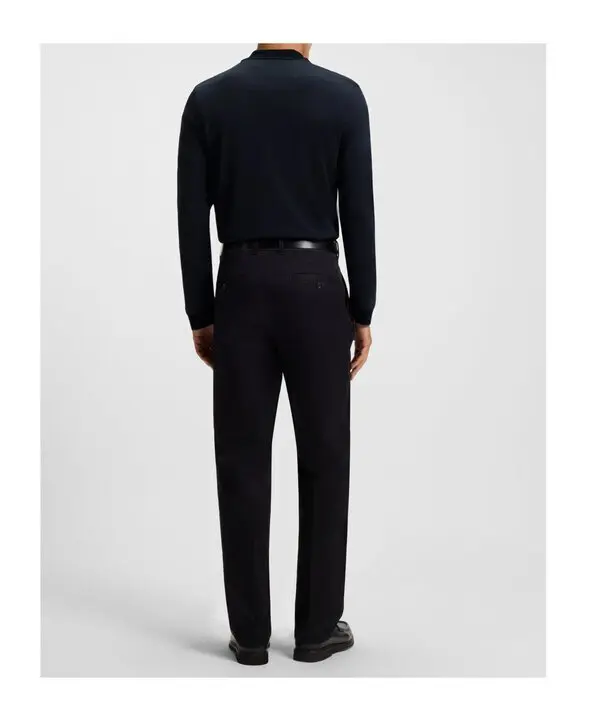 Hugo Boss Zip Long-sleeved Polo Shirt