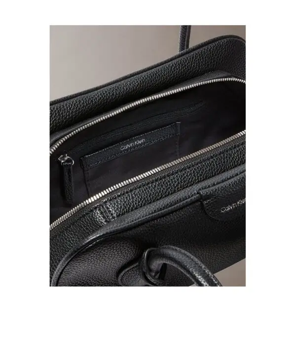 Calvin Klein Emblem Logo Pebble Shoulder Bag