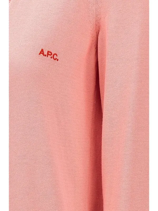 A.p.c. Logo Detailed V-neck Cardigan