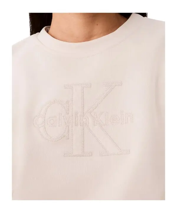Calvin Klein Cotton Terry Monogram Sweatshirt