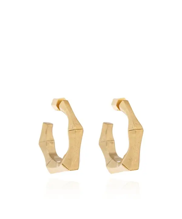 ALLSAINTS Faceted Bamboo Hoop Earrings
