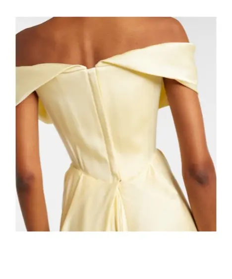 VIVIENNE WESTWOOD Nova Cocotte Draped Bustier Gown - Nude