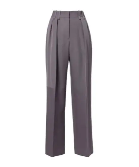 JIL SANDER Pleated Wool Wide-leg Pants