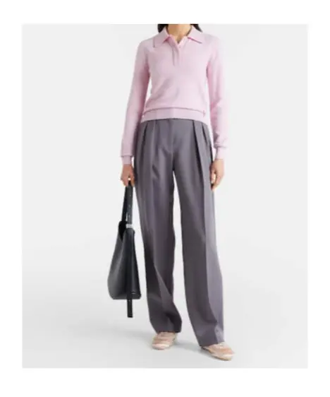 JIL SANDER Pleated Wool Wide-leg Pants