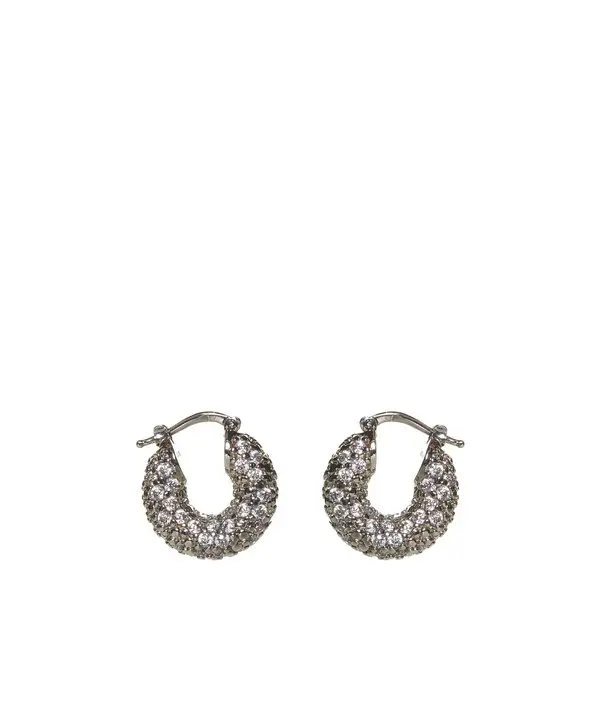JIL SANDER Embellished Hoop Earrings