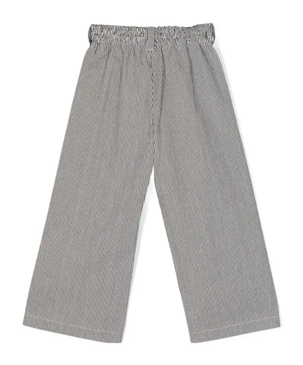 Monnalisa Striped Wide-leg Trousers