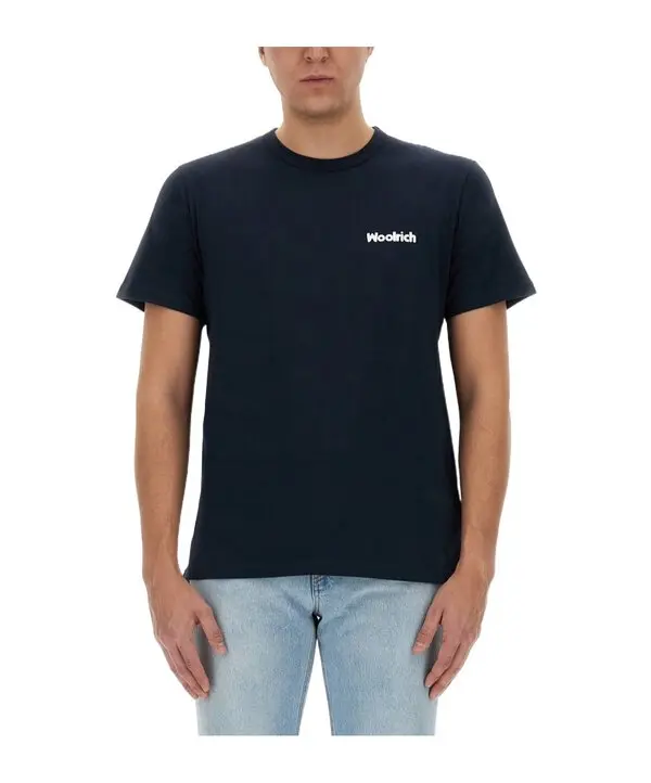 Woolrich Logo Detailed Crewneck T-shirt