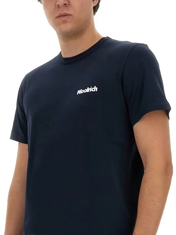 Woolrich Logo Detailed Crewneck T-shirt