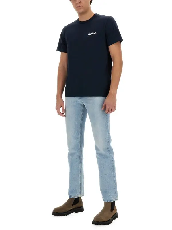 Woolrich Logo Detailed Crewneck T-shirt