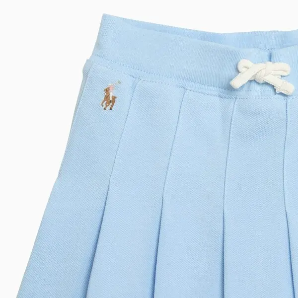Polo Ralph Lauren Pleated Overlapping-panel Piqué Shorts With Drawstring