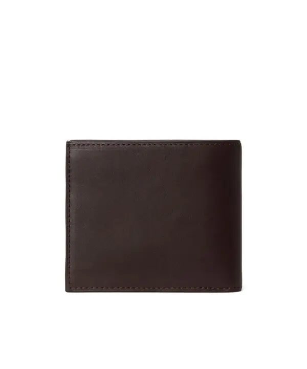 Polo Ralph Lauren Embroidered-bear Leather Billfold Wallet