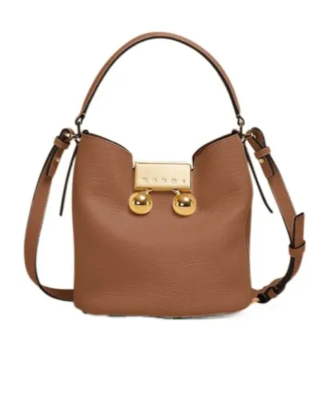 Marni Trunkaroo Bucket Bag - Brown