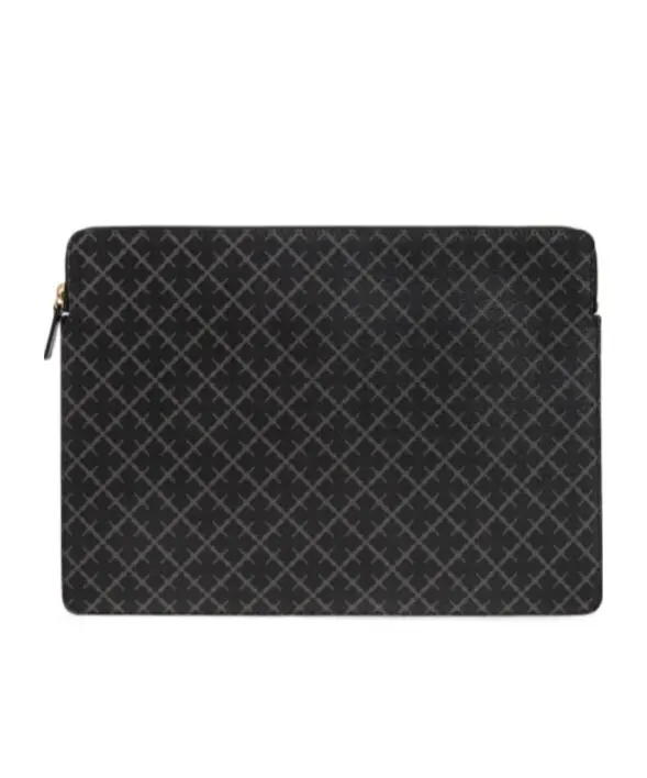 BY MALENE BIRGER Ivys Monogram-print Laptop Case - Black