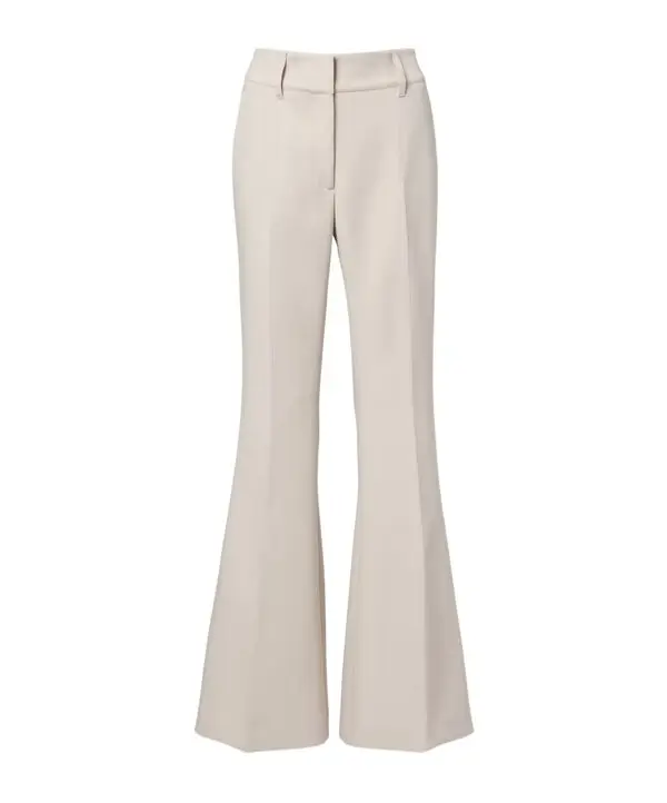 Gabriela Hearst Flared Trousers With Belt Loops - Nude