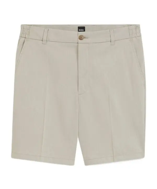 Hugo Boss Belt Loop Shorts - Light Beige
